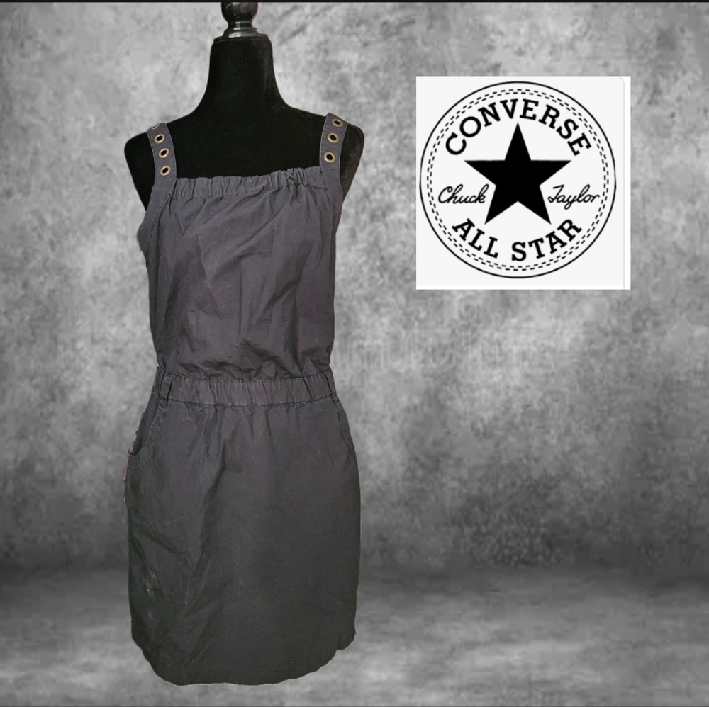 Converse One Star Grommet Vintage Jumper Dress Black - Gem
